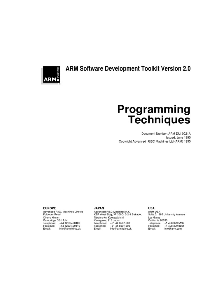 Arm Book 1 Pdf Assembly Language Programming
