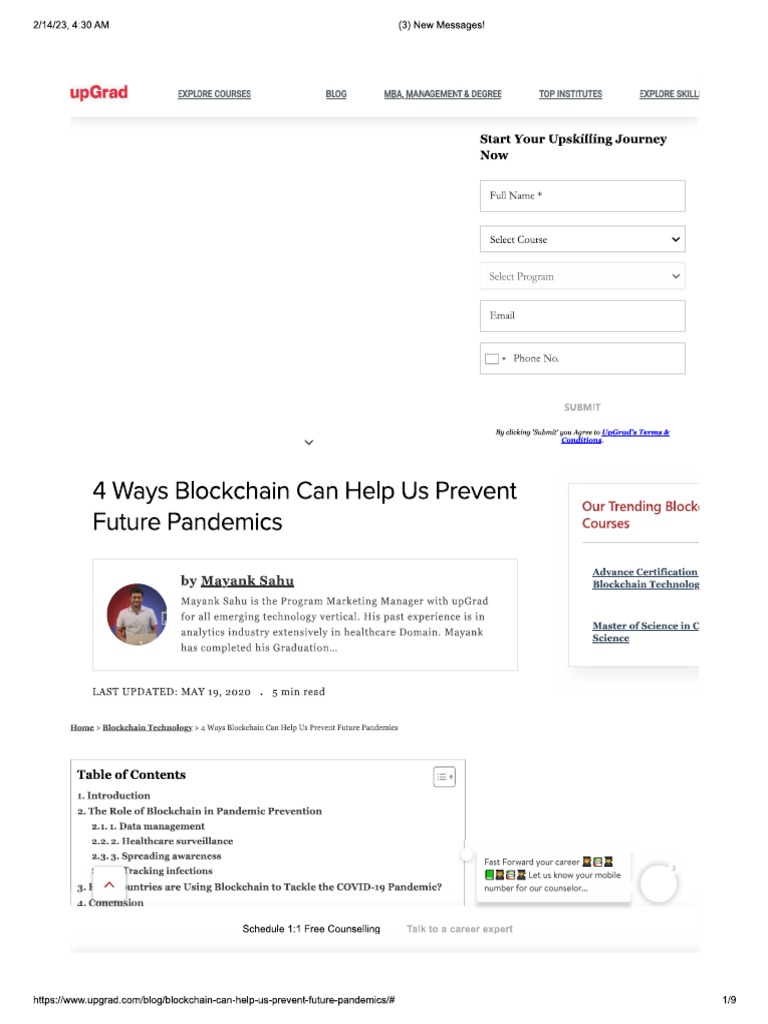 4 Ways Blockchain Can Help Us Prevent Future Pandemics | PDF 4 Ways Blockchain Can Help Us Prevent Future Pandemics | PDF