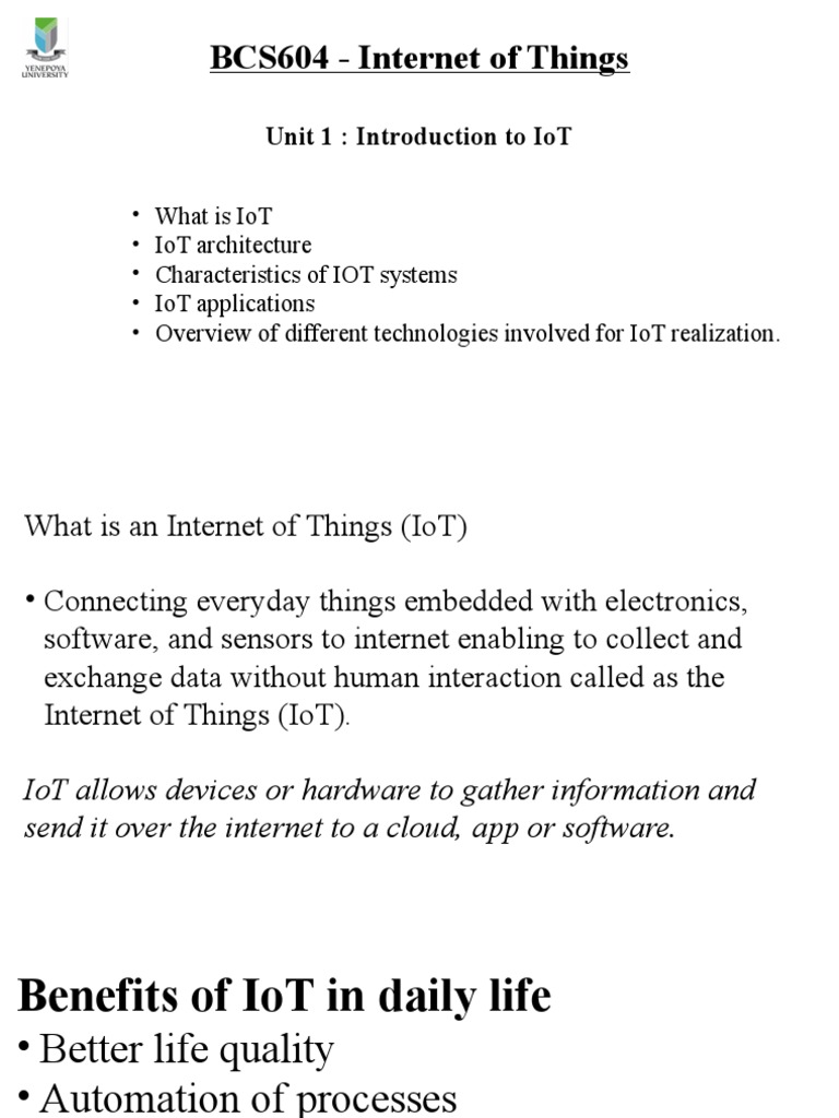 Iot Basics | PDF | Internet Of Things | Cloud Computing