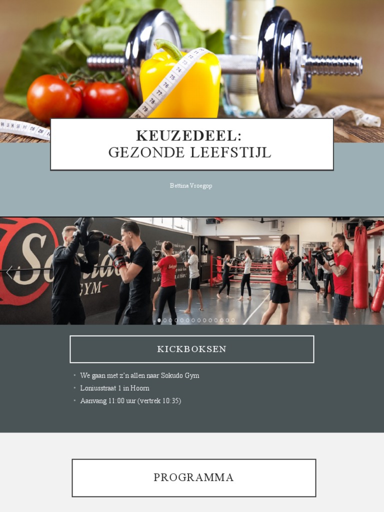 Gezonde Leefstijl Les 4 Bettina | PDF