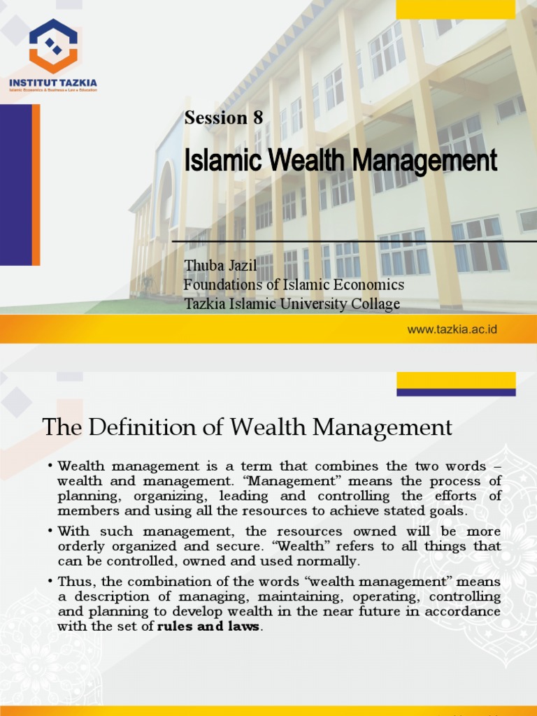 Islamic Wealth Management Overview | PDF | Muhammad | Wealth