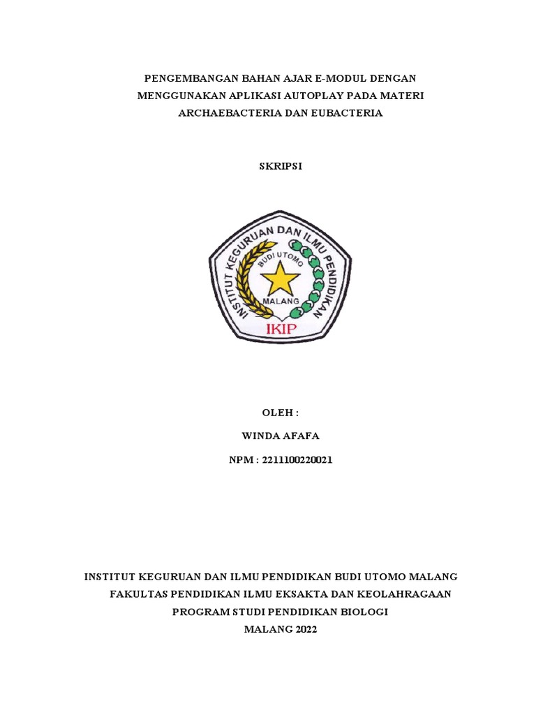 Proposal Skripsi Winda Afafa | PDF