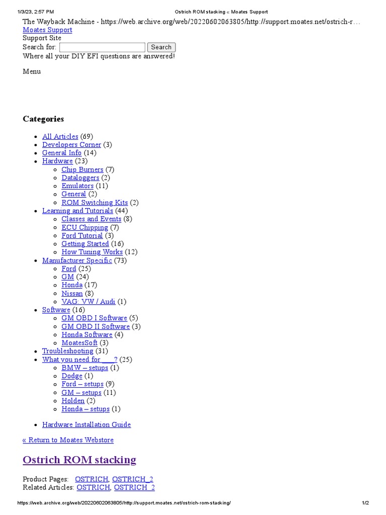 Ostrich ROM Stacking Moates Support | PDF | Office Equipment | Software