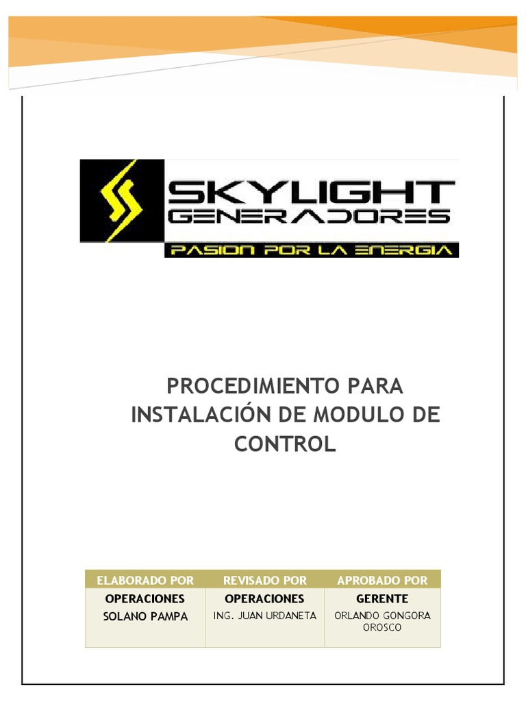 Procedimiento De Cambio Precalentador De Grupo Electrogeno Pdf Relé