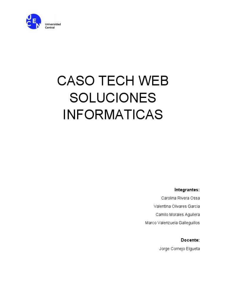 Caso Tech Web Soluciones Informaticas | PDF | Software | Gestión de ...