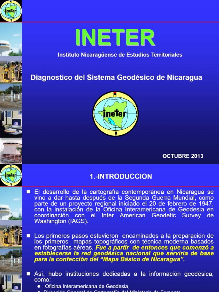 INETER. Instituto Nicaragüense de Estudios Territoriales. Diagnostico ...