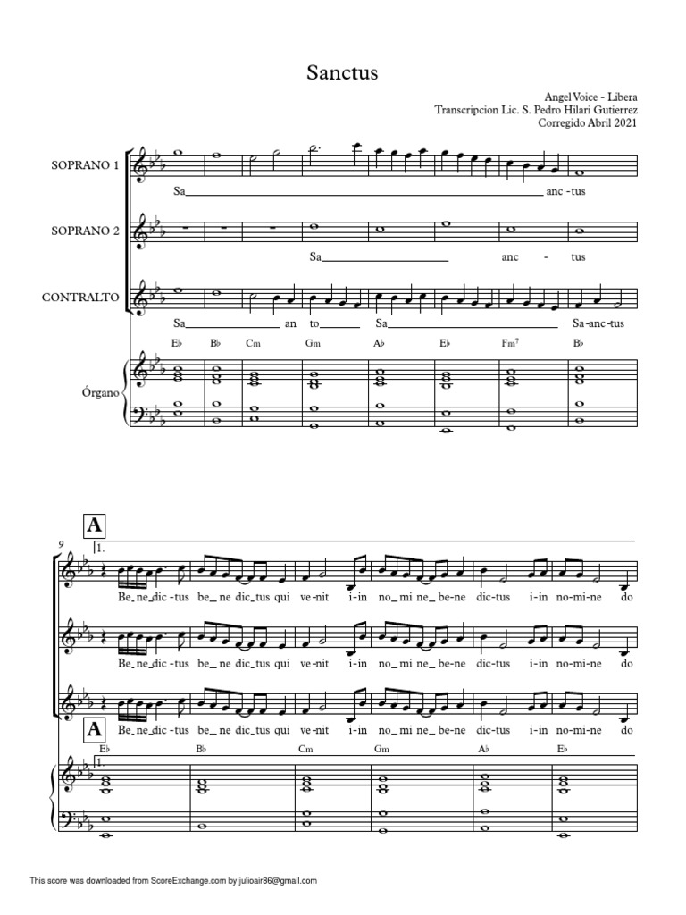 Sanctus - Libera | PDF