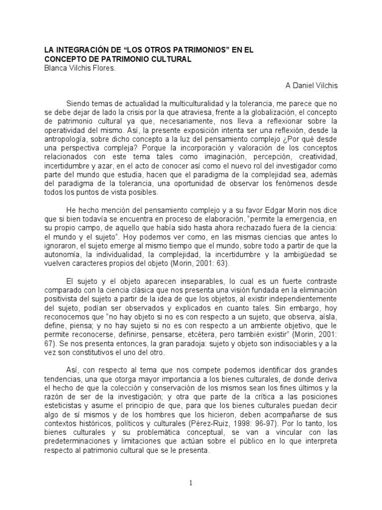 Ponencia Blanca Vilchis | PDF | Bienes (Ley) | Patrimonio cultural