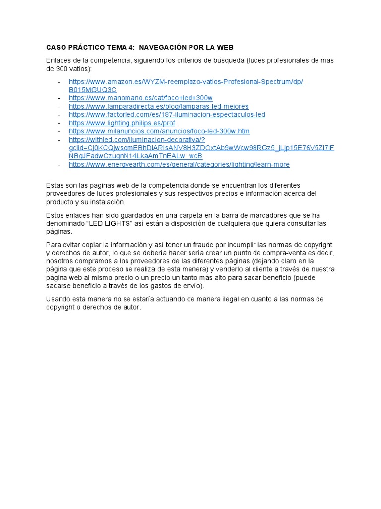 Caso Práctico T.4 | PDF