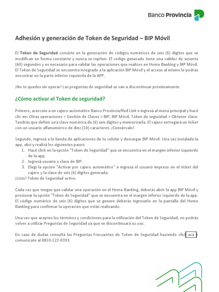 Generacion Token de Seguridad PS | PDF