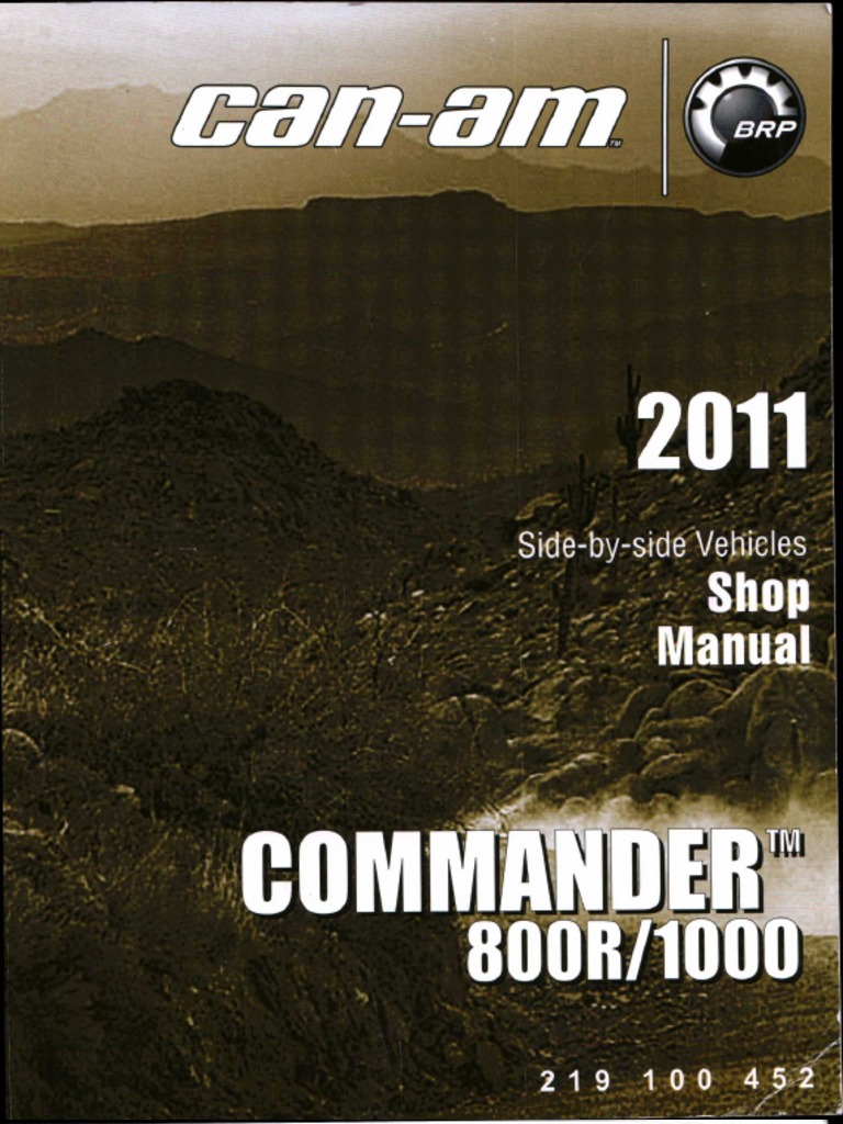 Commander 800r | PDF | Throttle | Steering