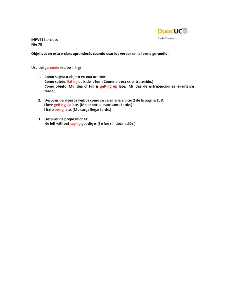 INPV611 e Class 7B | PDF