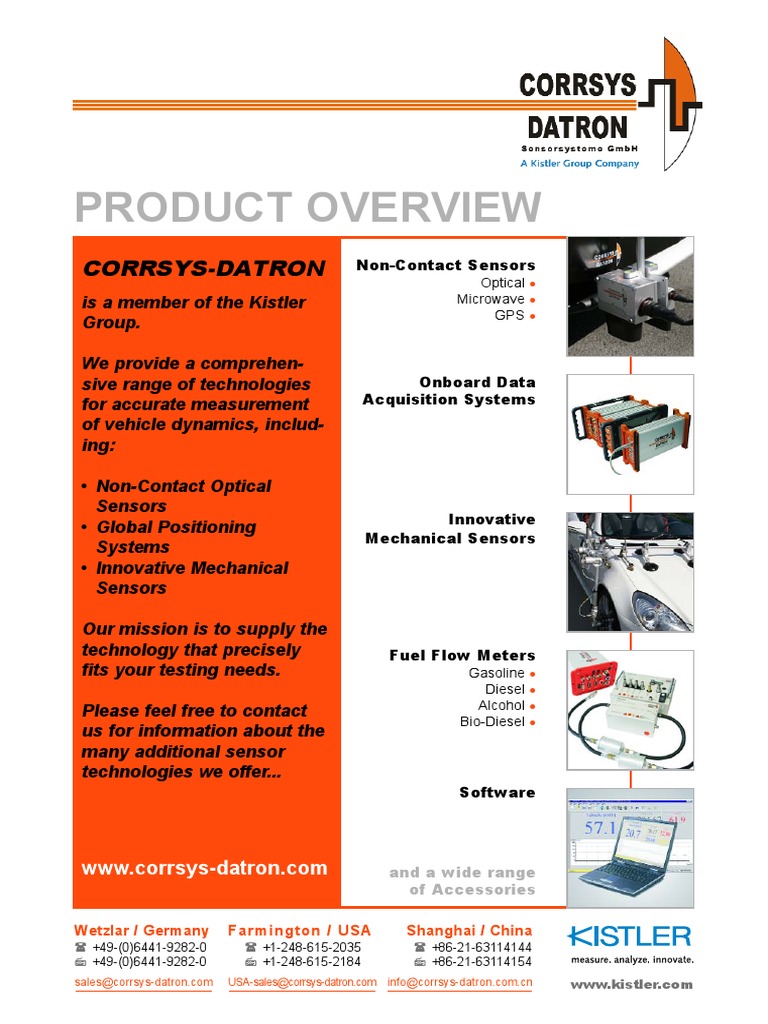 Datron Product Range Pdf Sensor Simulation