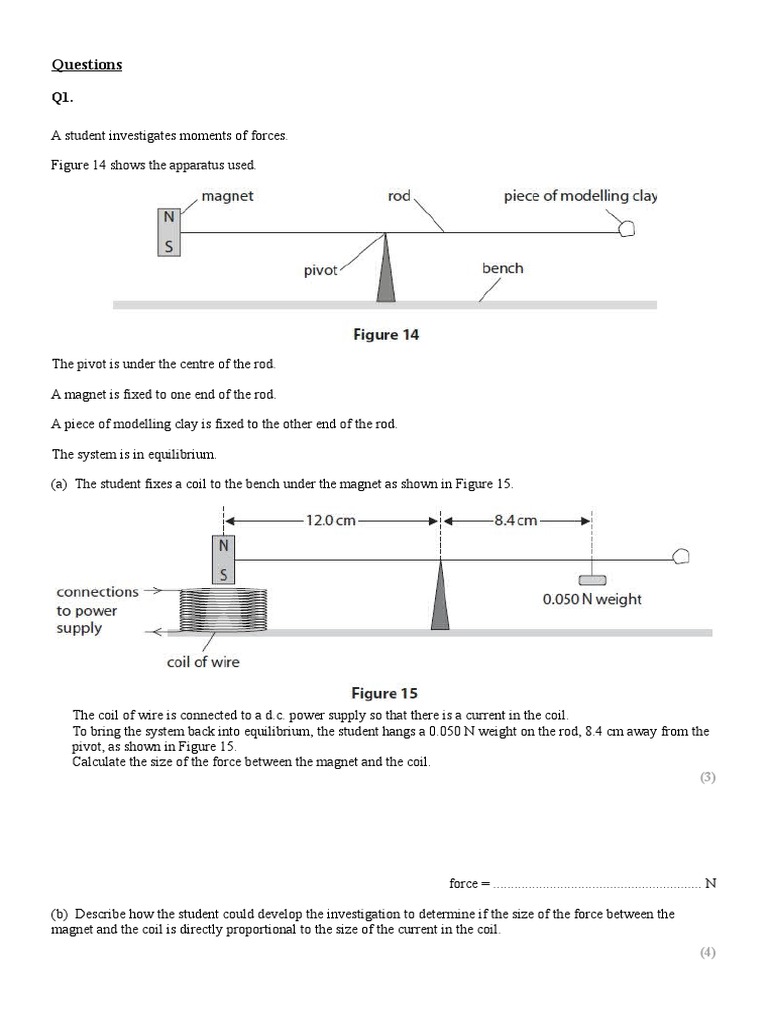 Physics Past Paper | PDF | Magnetic Field | Series And Parallel Circuits