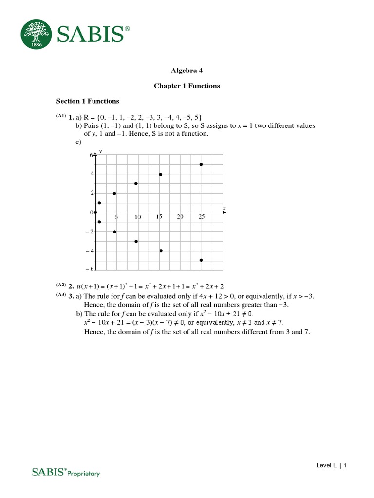 2223 Level LS Mathematics Algebra 4 Course Questions Solutions | PDF | Logarithm | Function ...