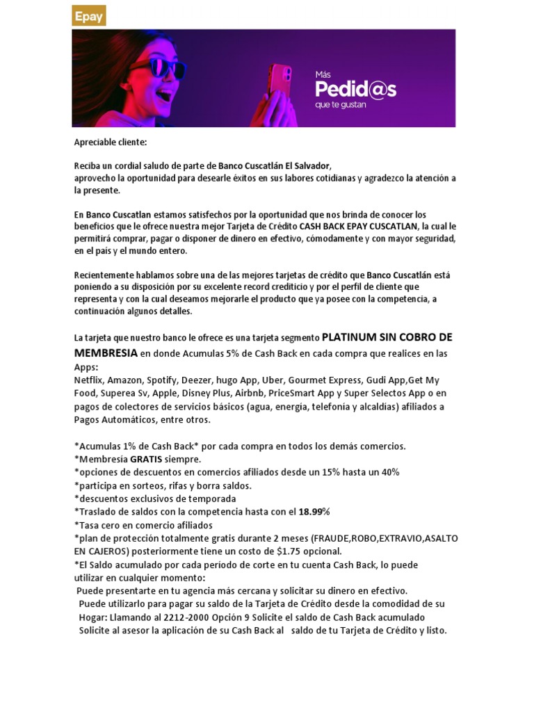 Platinum ePAY | PDF | Tarjeta de crédito | Master Card