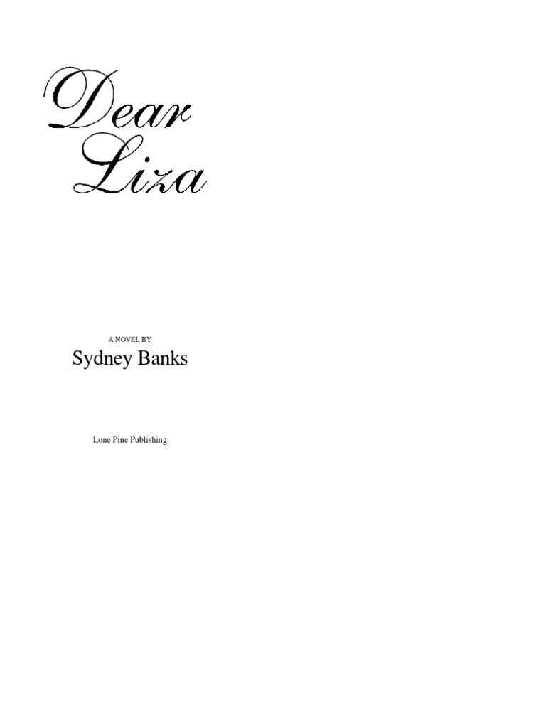 Dear Liza Banks | PDF