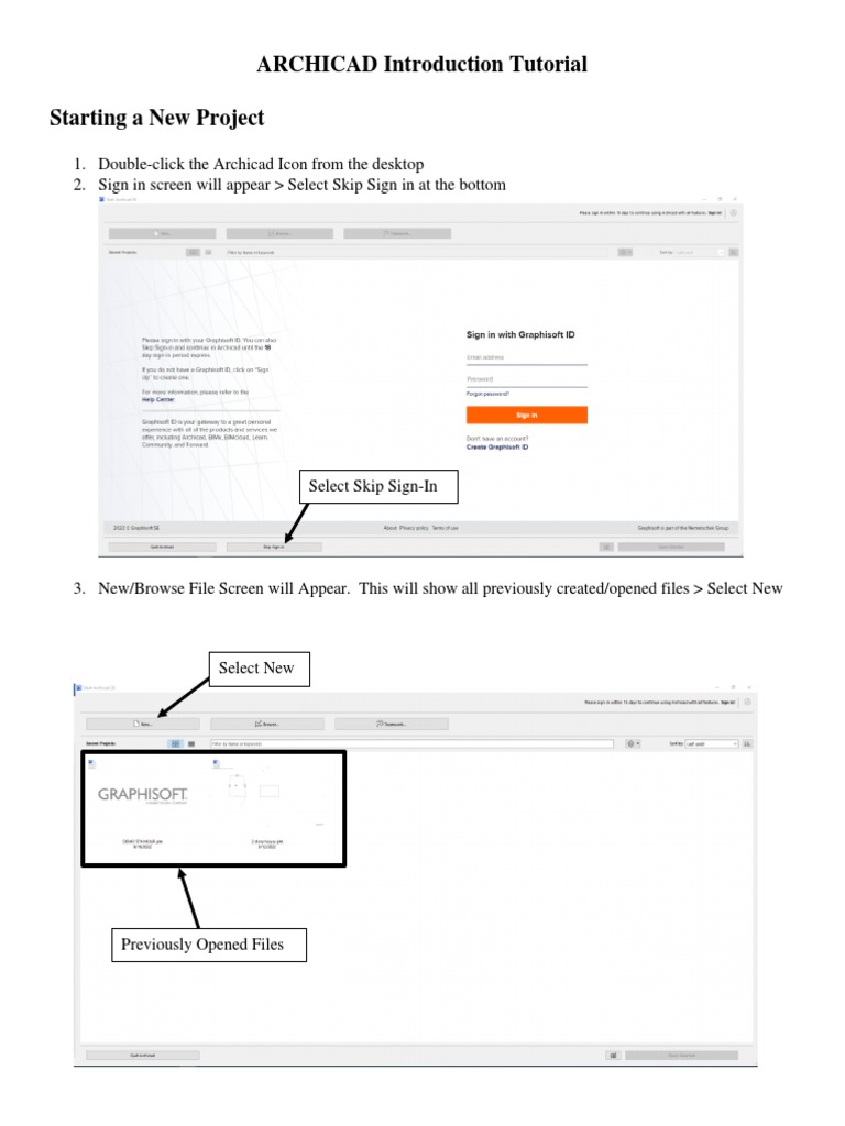 Archicad Tutorial | PDF | Window | Icon (Computing)