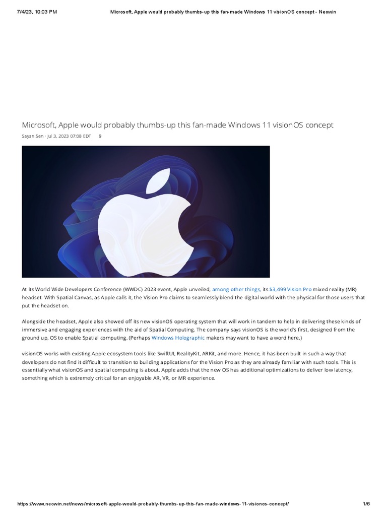 Microsoft, Apple Would Probably Thumbs-Up This Fan-Made Windows 11 ...