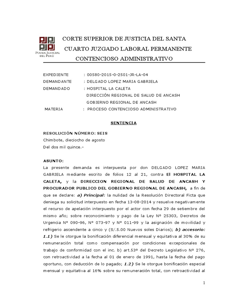 Modelo de Sentencia | PDF | Ley procesal | Constitución Modelo de Sentencia | PDF | Ley procesal | Constitución