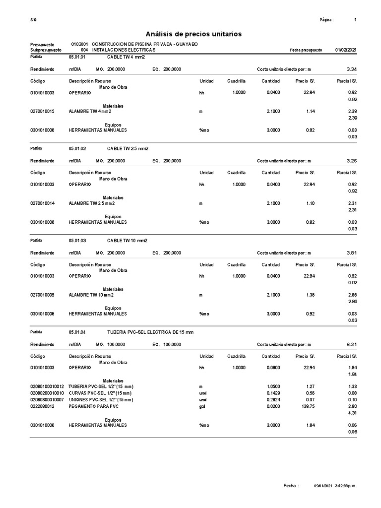 Apu Electrica | PDF | Plomería | Ingeniería mecánica