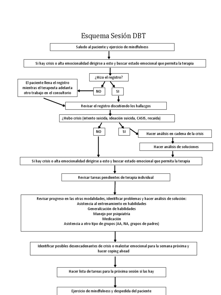 Esquema Sesión DBT | PDF