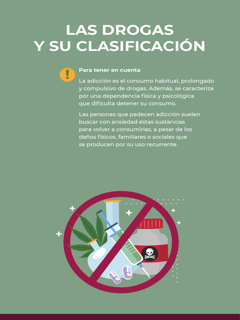 Las Drogas y Su Clasificación | PDF | Drogas | Drogas Psicoactivas