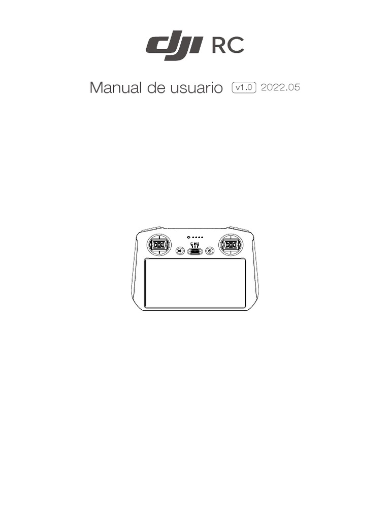 DJI RC User Manual v1.0 ES | PDF | Control remoto | Bluetooth