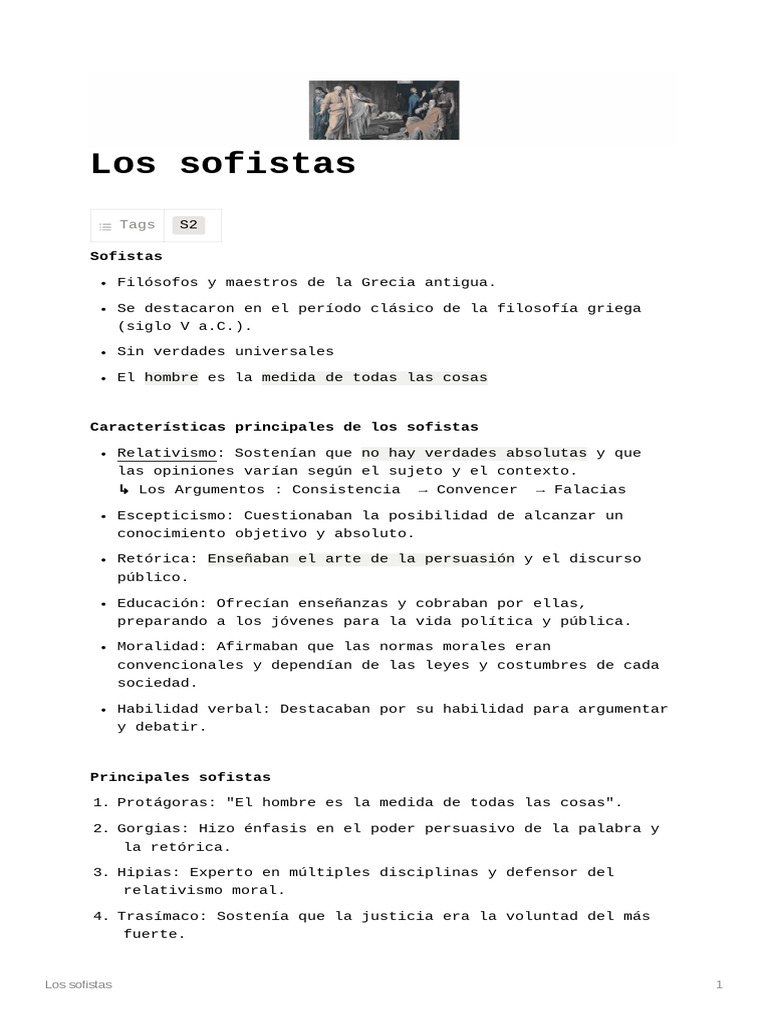Sofistas: Relativismo y Retórica en Grecia | PDF | Verdad | Conocimiento