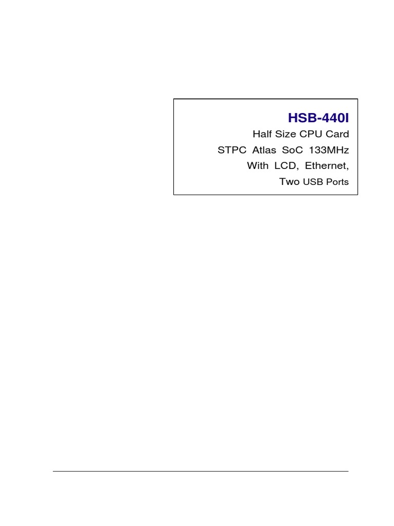 HSB 440i | PDF | Bios | Electronics