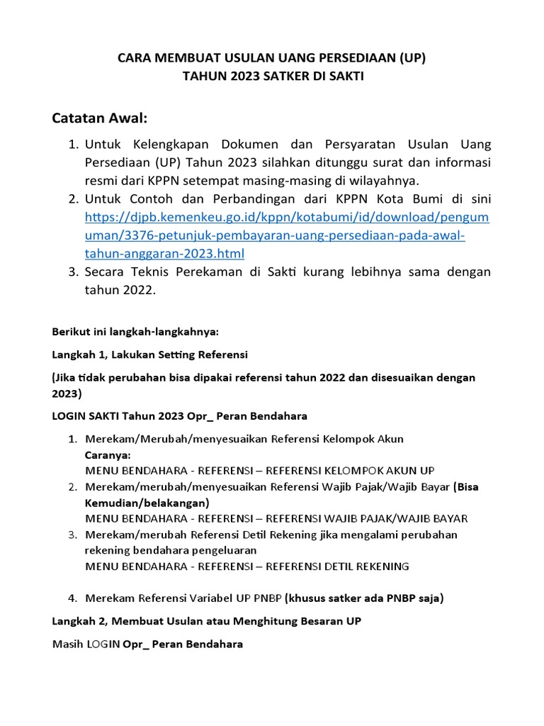 Usulan UP 2023 | PDF