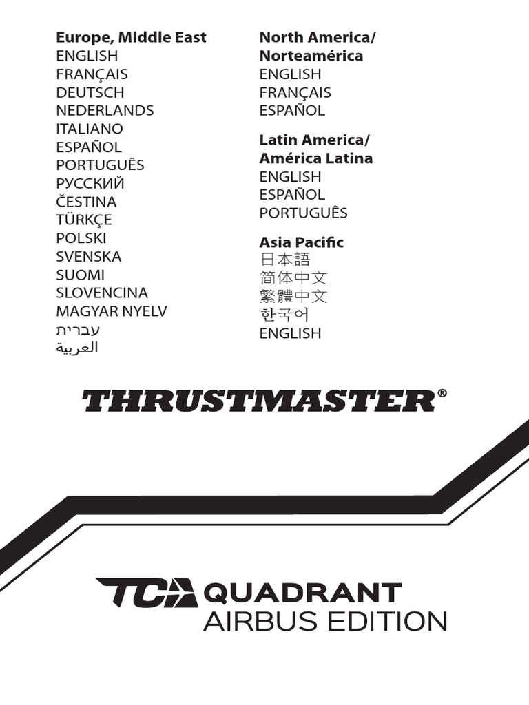 TCA Quadrant Airbus Edition User Manual | PDF | Electromagnetic ...
