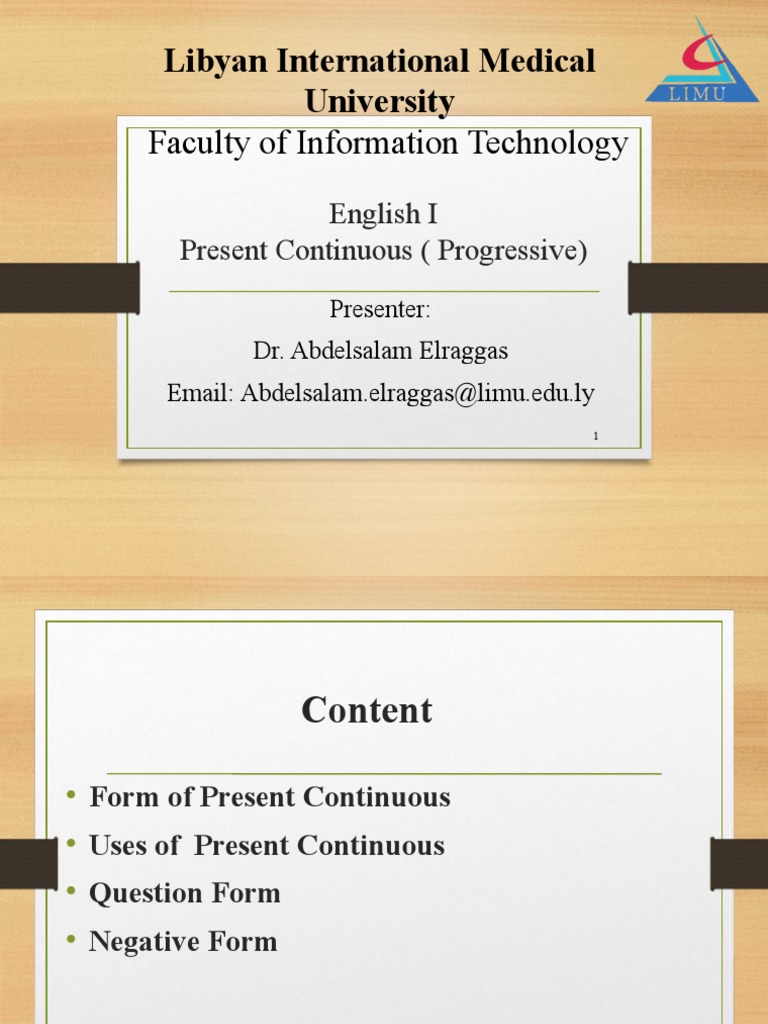 Present Continuous Pdf Verb Linguistic Morphology
