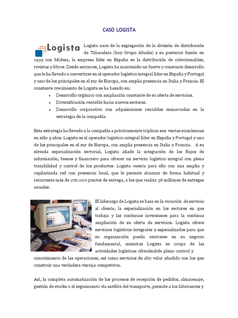 Casos Examen Final Logistica | PDF | Logística | Almacén