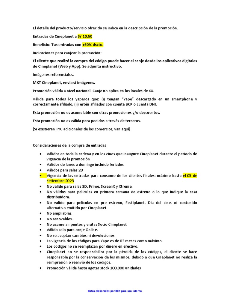 TYC INAPP YAPE May-23 | PDF