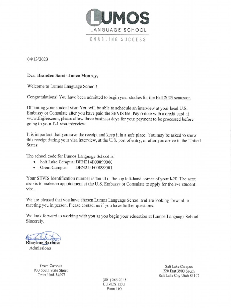 Brandon Samir Junca Monroy - Fall 2023 | PDF