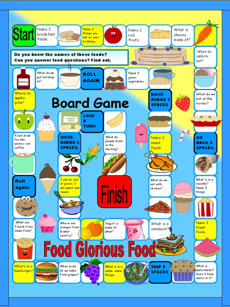 Food Boardgame Boardgames Conversation Topics Dialogs Fun Activit ...