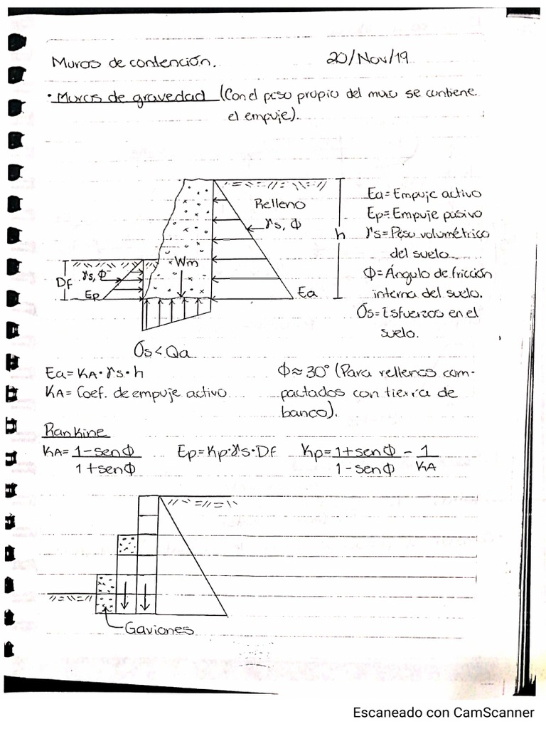 Ejercicio 8, Muros de Contención | PDF