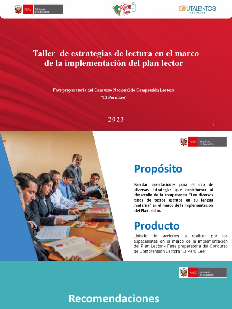 DES-Taller Estrategias de Lectura | PDF | Educación primaria | Libros