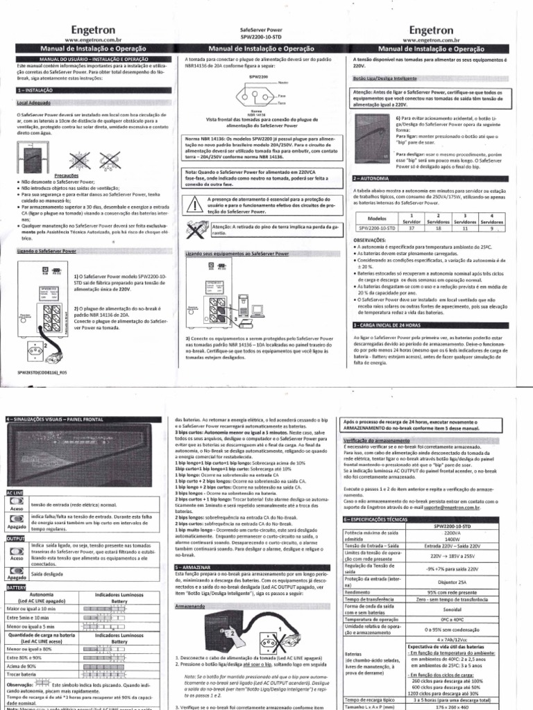 Manual No Break Safe Server | PDF