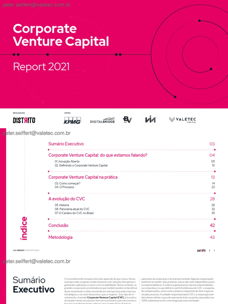 Corporate Venture Capital - Report 2021 | PDF | Empresa Startup ...