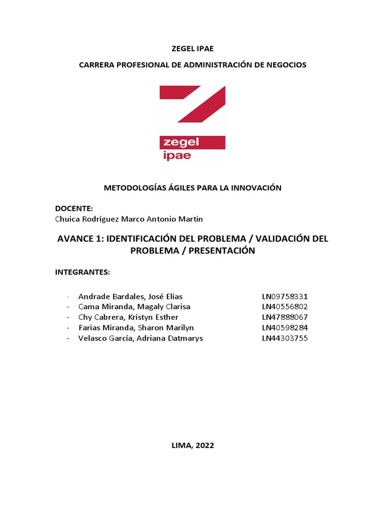 Proyecto de Emprendimiento 2023 Metodologia Lean Startup | PDF | Iniciativa empresarial ...