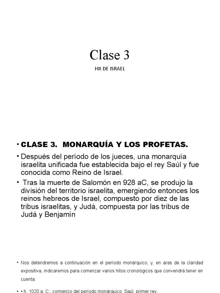 Clase 3 Histria de Israel | PDF | David | Saulo Clase 3 Histria de Israel | PDF | David | Saulo