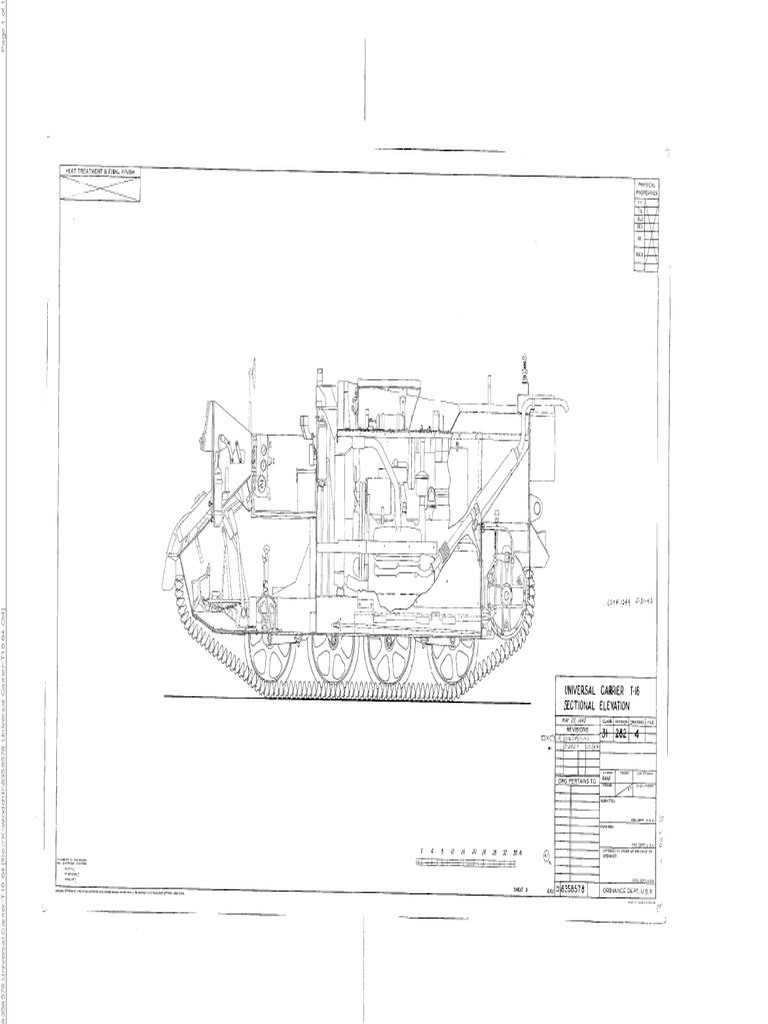 31-282-4 Universal Carrier t16 Sectional Elevation | PDF