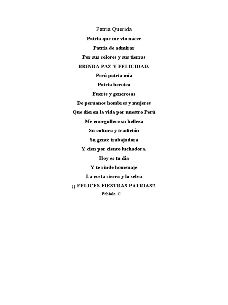 Patria Querida | PDF