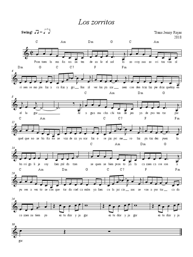 Los Zorritos - Do Mayor | PDF