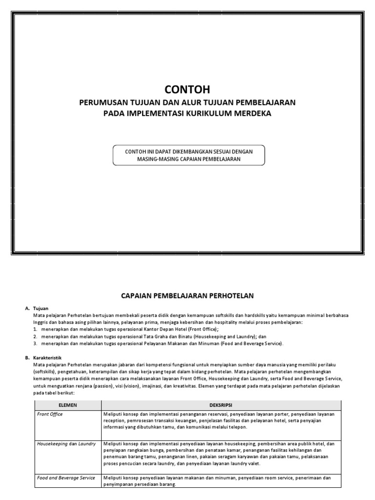 Contoh Tp Atp Kktp Dan Rencana Asesmen Pdf