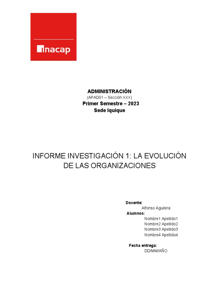 Formato Informe | PDF