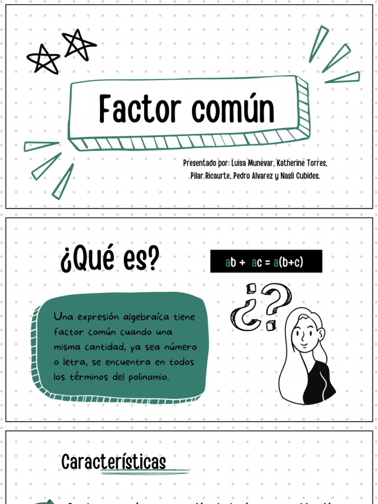 Factor Común | PDF