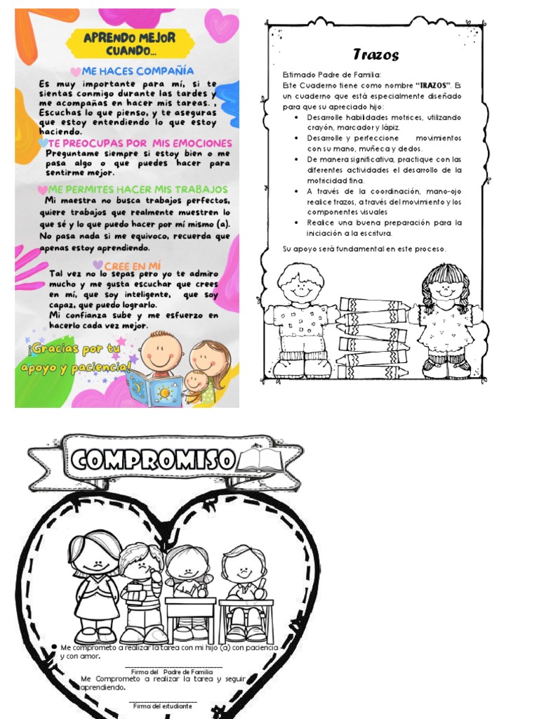 Cuaderno de Trazos para Preescolar | PDF